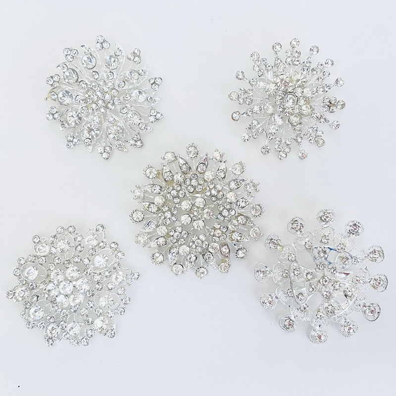 Rhinestone Brooches - Etsy