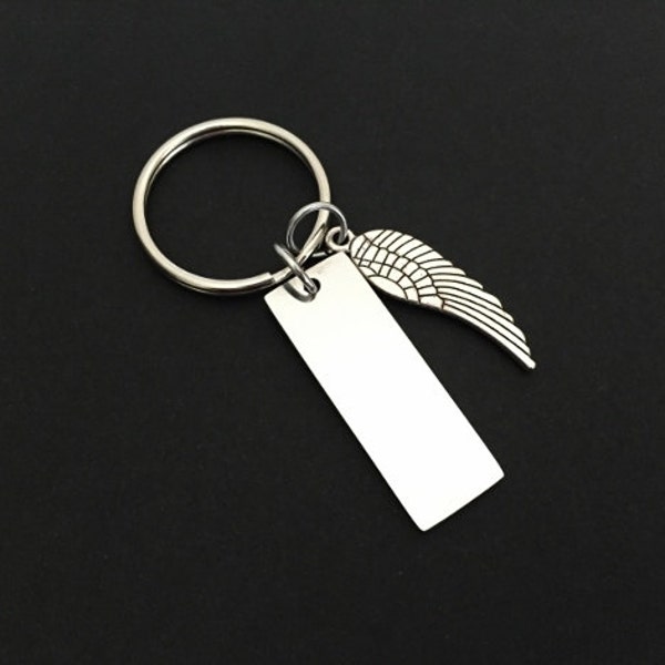 Angel Wing Key Chain - Etsy