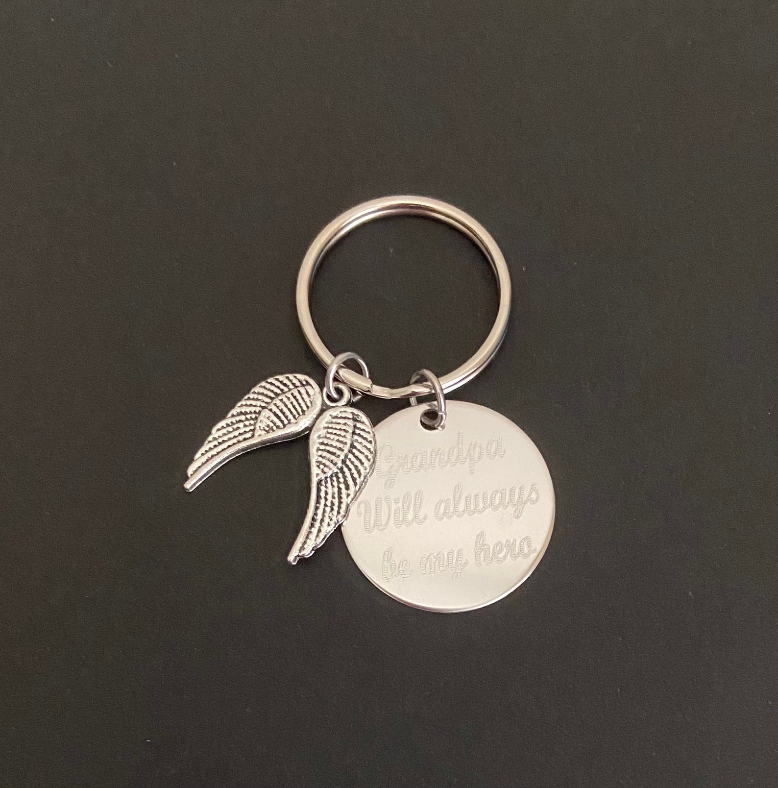 Angel Wing Key Chain. Personalized Angel Wing Key Chain. | Etsy