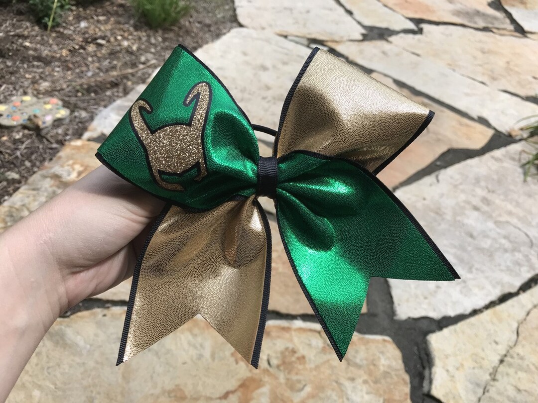 Loki Inspired Cheer Bow - Etsy