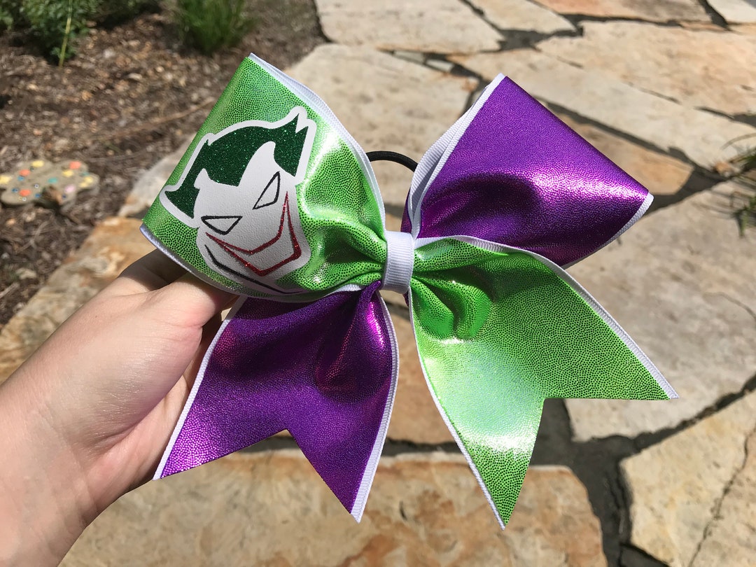 Joker Inspired Cheer Bow - Etsy