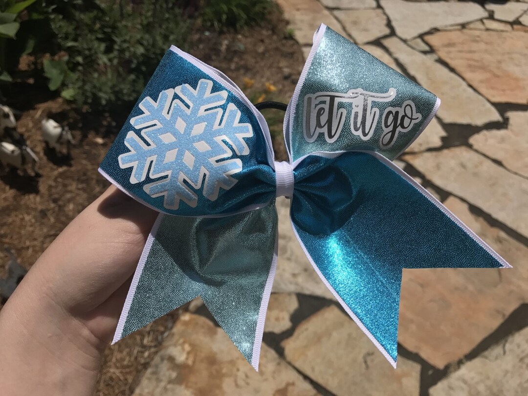 Elsa Frozen Inspired Let It Go Cheer Hair Bow - Etsy