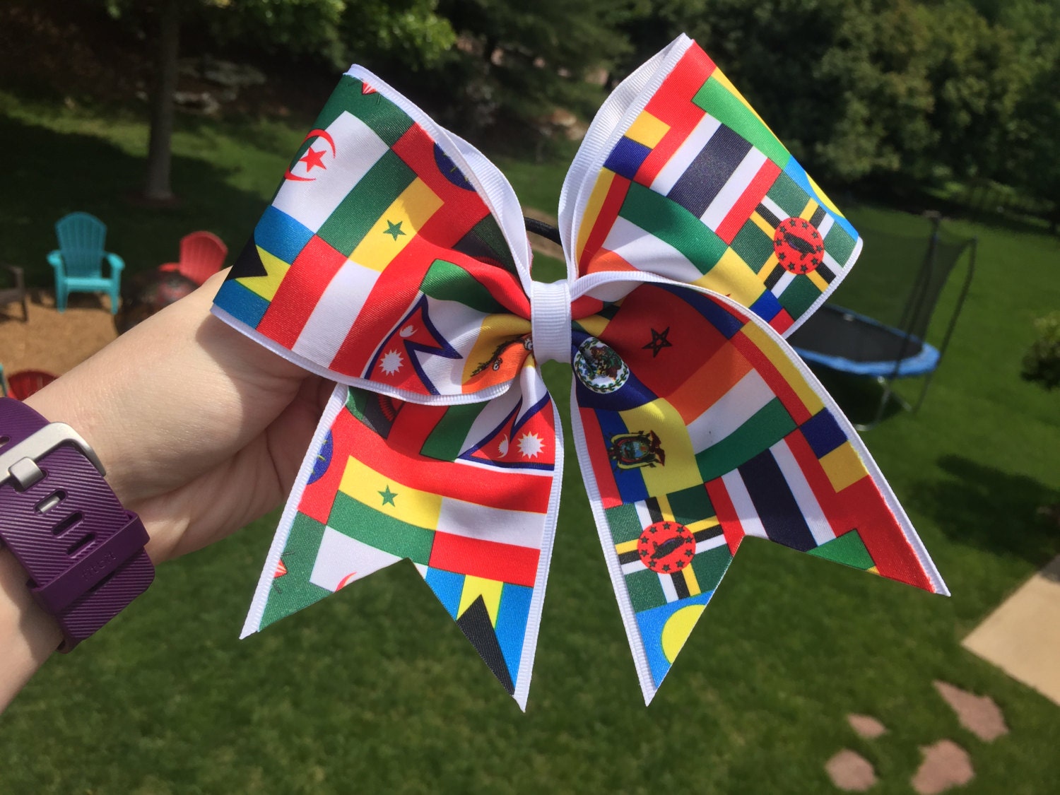 International Flags Cheer Bow - Etsy