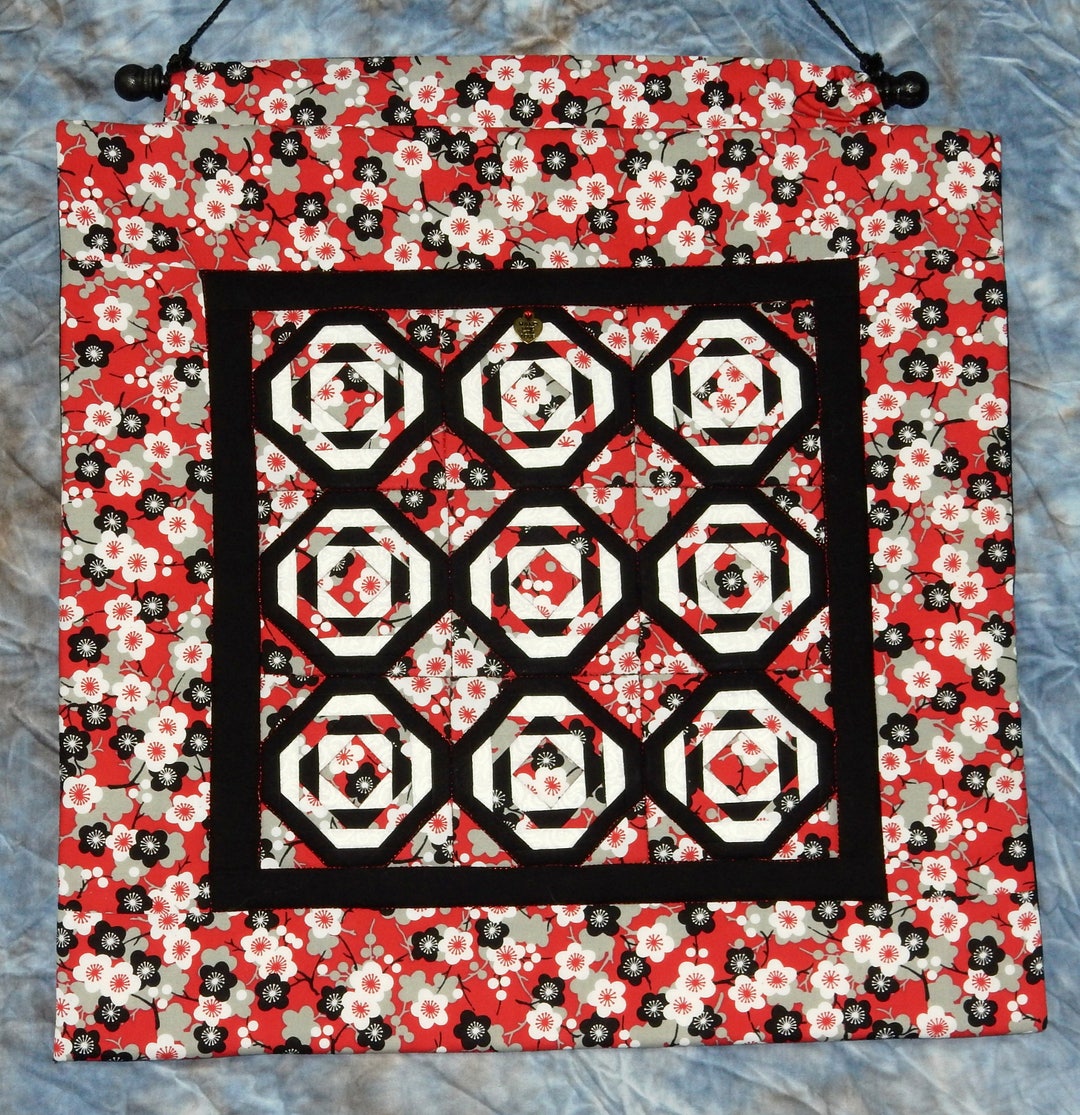 Paper Pieced Quilted Asian Themed Wall Hanging - Etsy