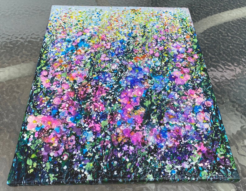 Spring Meadow Abstract Jackson Pollock Original Painting de | Etsy