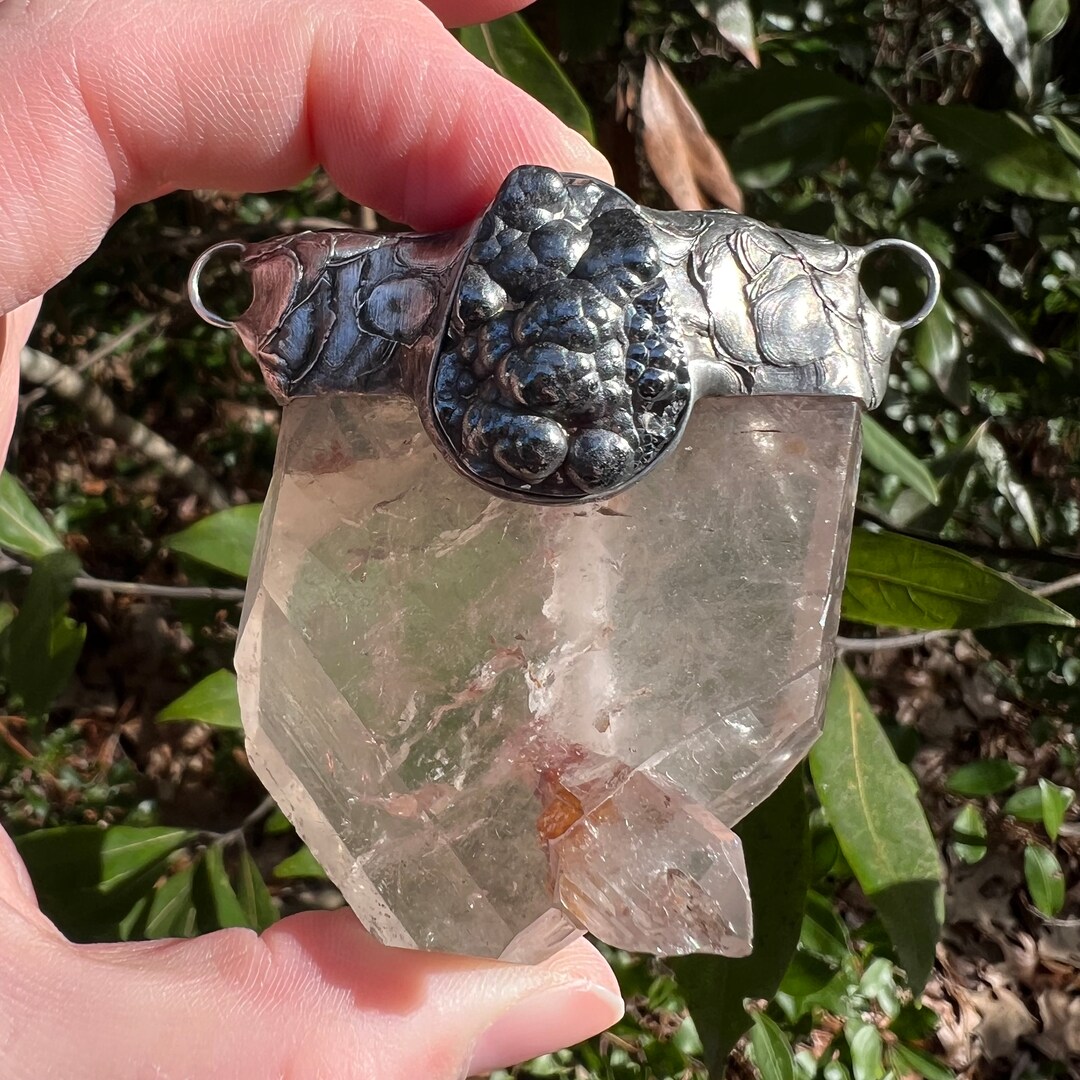 Shield~ Botryoidal Hematite and Smoky Faden Quartz One of a Kind ...