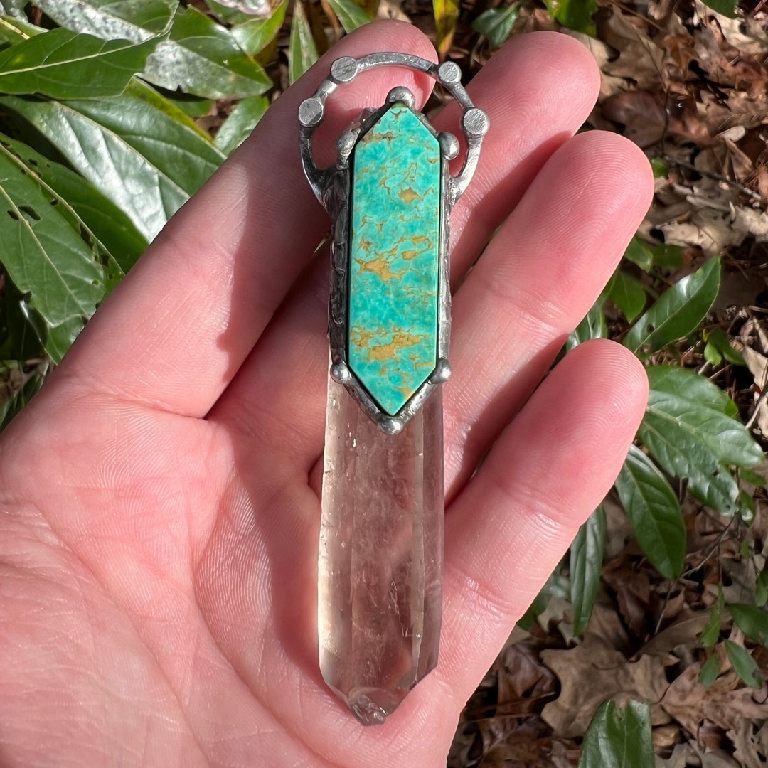 Monarch~ Incredible Turquoise From Tyrone, NM and Smoky Quartz One of a ...