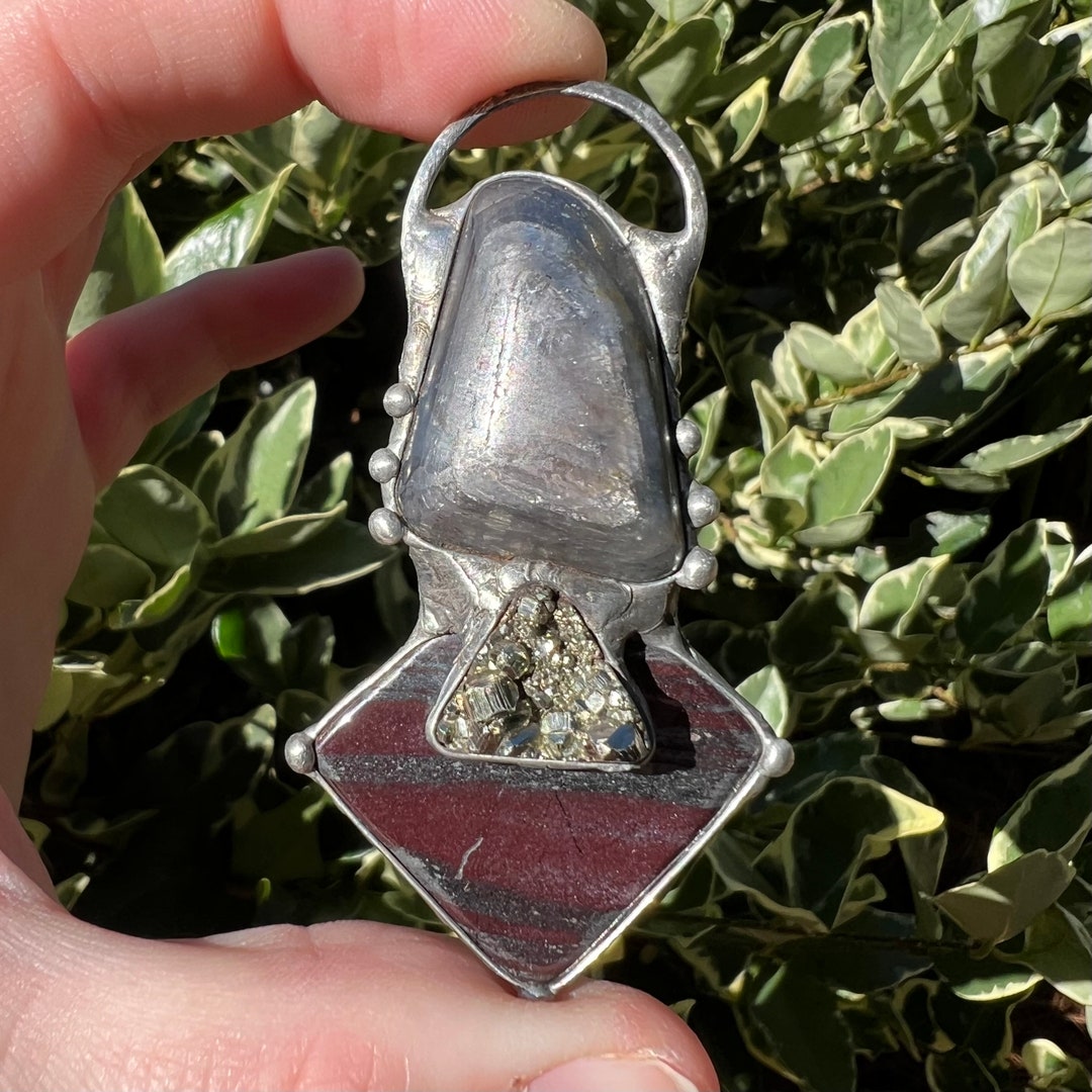 Psychometry Blue Sapphire, Pyrite, and Ancestralite One of a Kind ...