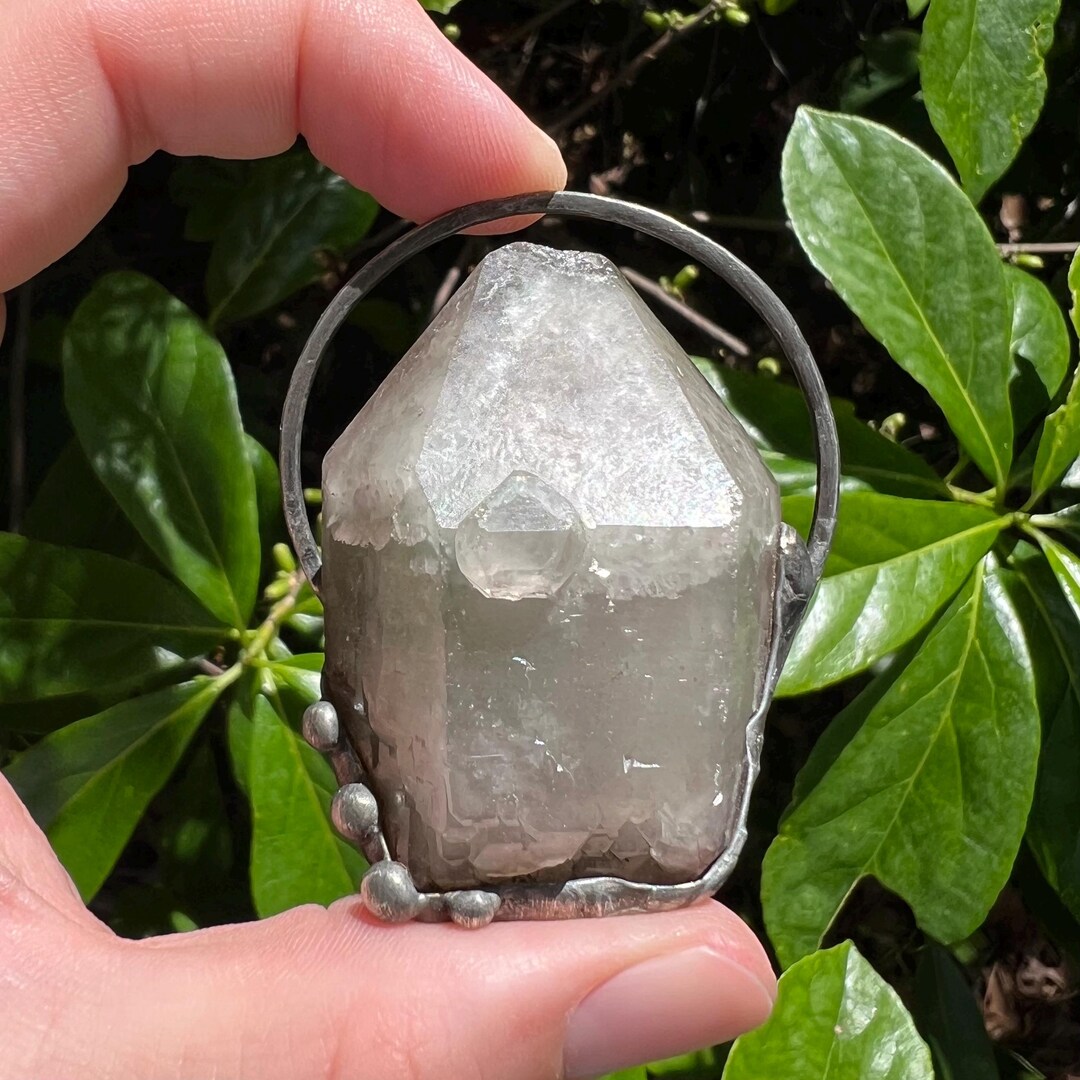 You Are a Garden~ Chunky Fuschite Included Quartz With Barnacle Crystal ...