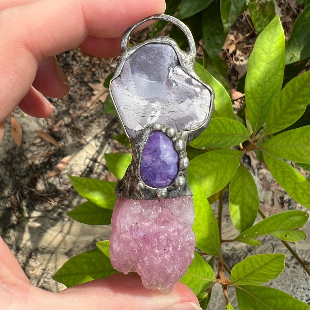 Transmutation~ Rare Hyacinth Jasper, Charoite, and Crystalline Rose ...