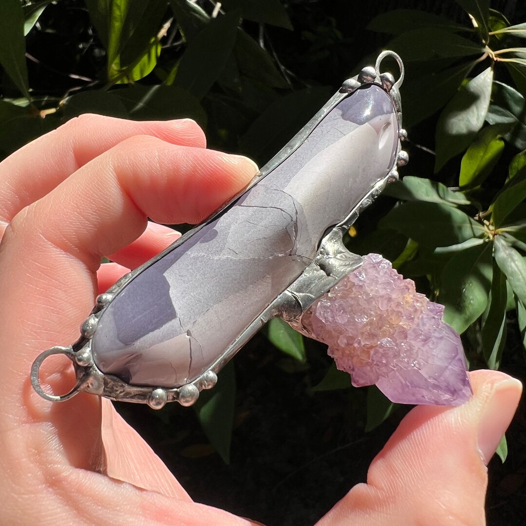 Goddess Energy~ Extremely Rare Hyacinth Jasper and Amethyst Spirit ...