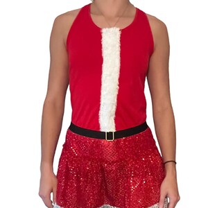 Santa Christmas Racerback for Holiday Run | Athletic Santa Costume ...