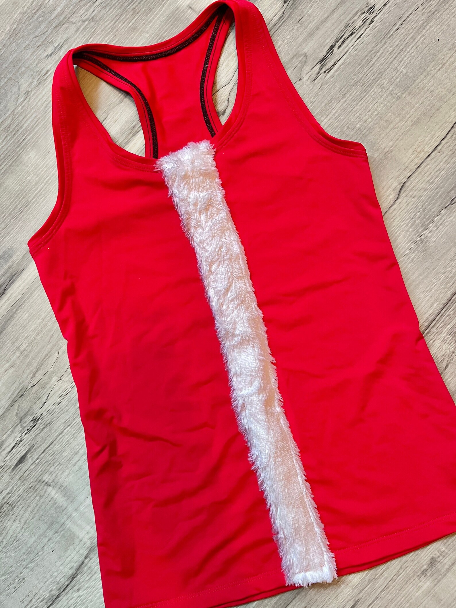 Santa Christmas Racerback for Holiday Run | Athletic Santa Costume ...