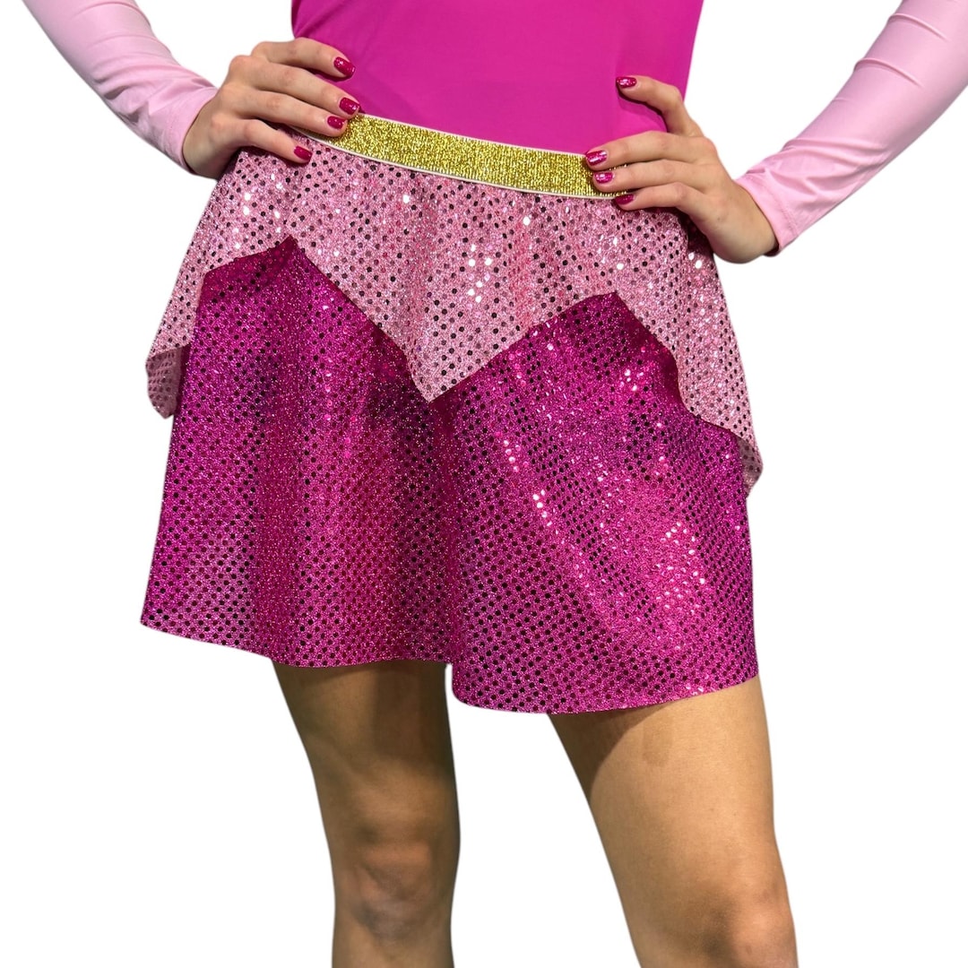 Pink Princess Running Skirt - Sparkly Athletic Skirt - Etsy