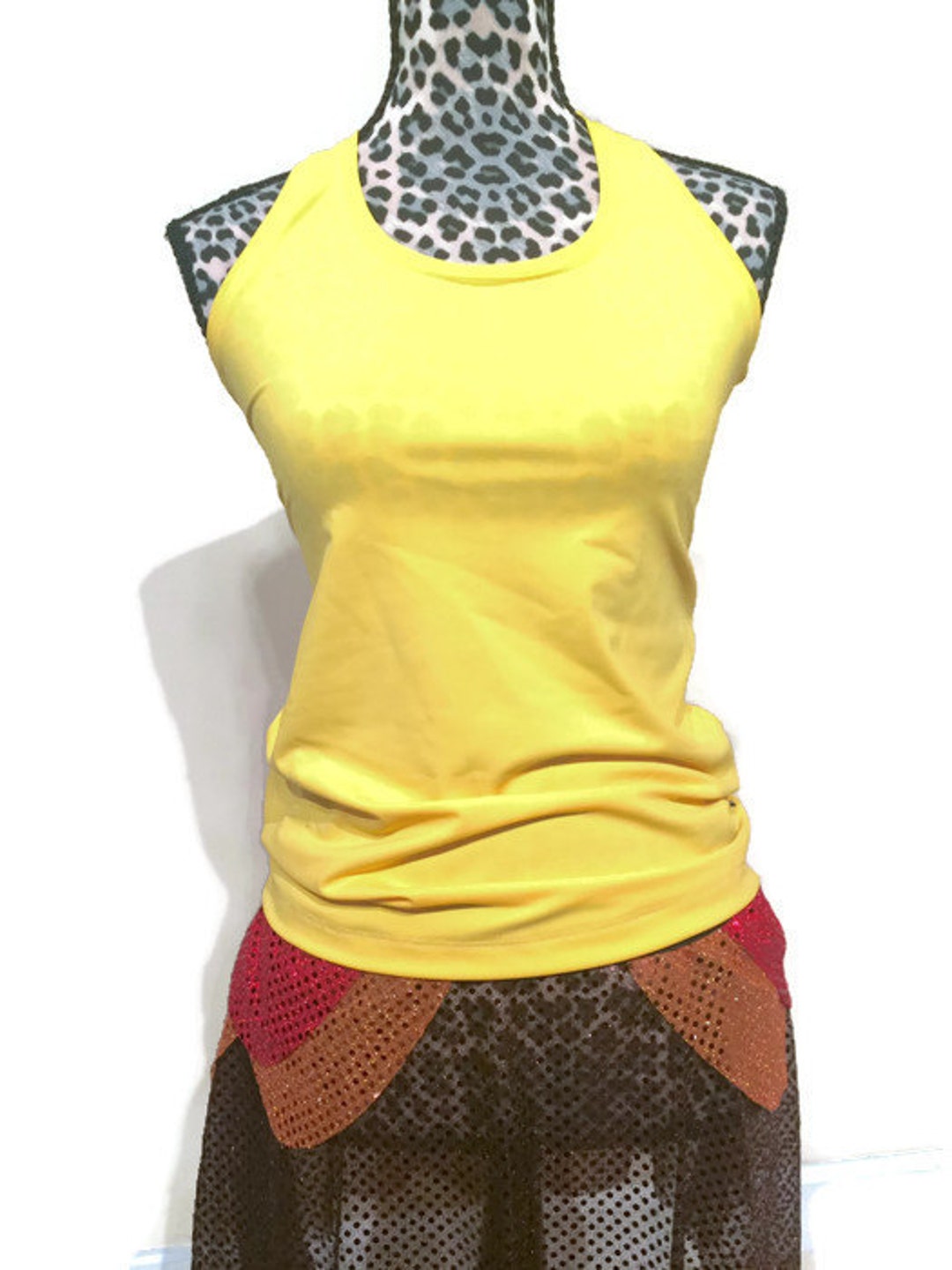 Yellow Racerback Running Shirt - Etsy