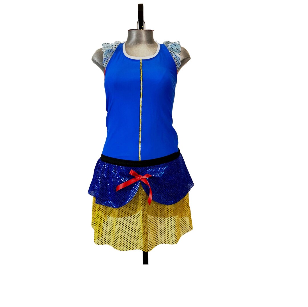 Snow White Inspired Costume (with Ruffle Sleeve Racerback) - Etsy