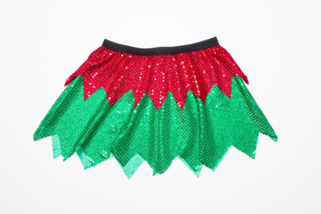 Christmas Elf Running Athletic Costume Skirt | Jingle Jog Run - Etsy