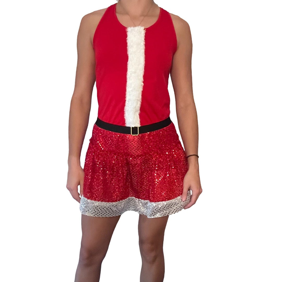 Santa Christmas Racerback for Holiday Run | Athletic Santa Costume ...