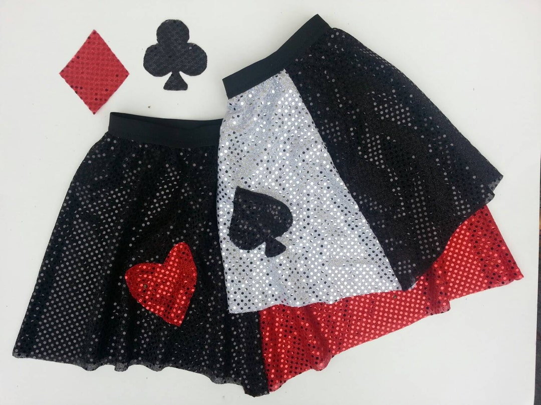Card Suit Running Skirt | Queen of Hearts, Spades, Clubs or Diamonds ...