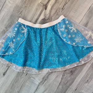 Elsa Inspired Snow Princess Running Skirt - Etsy