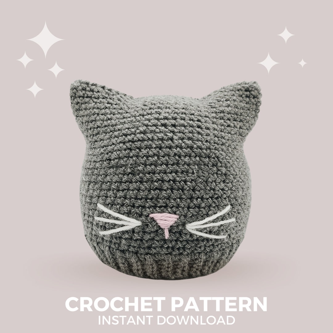 Cat Crochet Hat Pattern Instant PDF Download, Multiple Sizes From ...