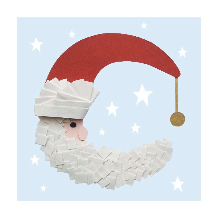 Set of 6 Santa / Elf Christmas Cards - Etsy