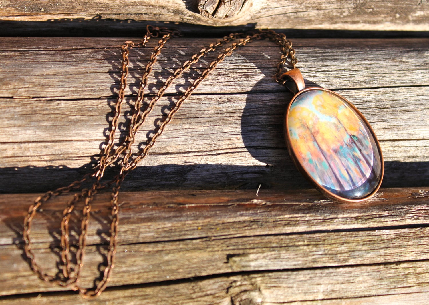 Spring Trees Art Pendant Wearable Art - Etsy