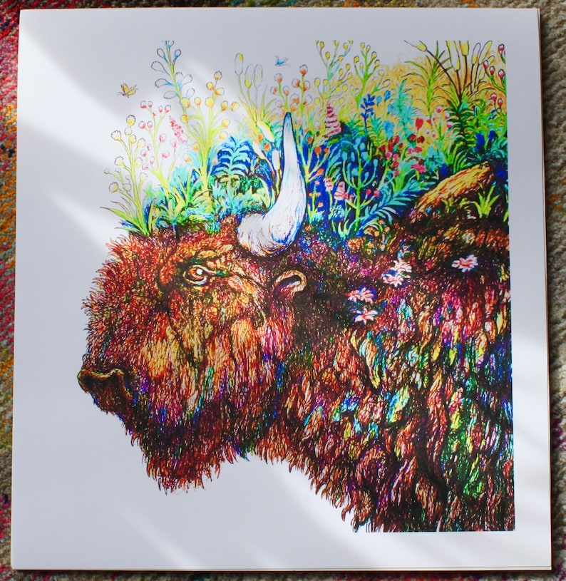 Multi-colored Buffalo - Etsy
