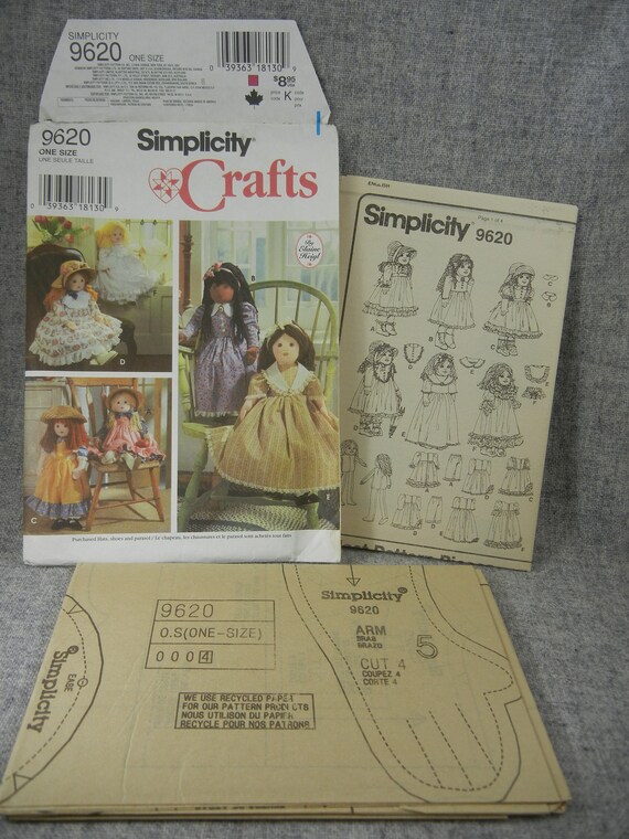 Craft Supplies & Tools 22 Inch Dolls Sewing Pattern Soft Sculptured Boy ...
