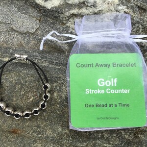 Golf Stroke Counter Bracelet - the 'original' - Stylish Silver Metal ...