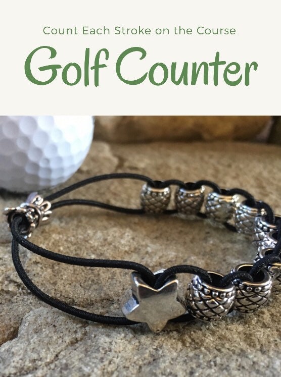 Golfing STAR • Golf Bead Stroke Counter Bracelet • Lower Golfing ...