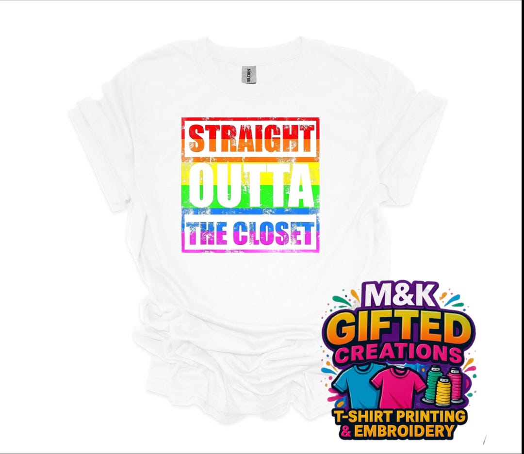 Straight Outta the Closet Pride Shirt, LBGTQ Shirts, Pride Month Shirts ...
