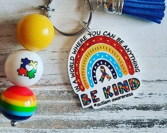 Autism Key Chain - Etsy
