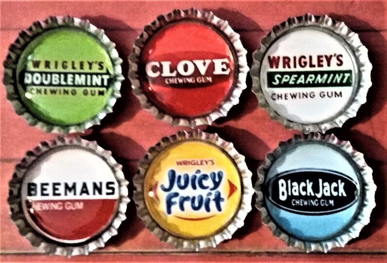 Six Vintage Favorite Chewing Gum Images in 1 Silver - Etsy