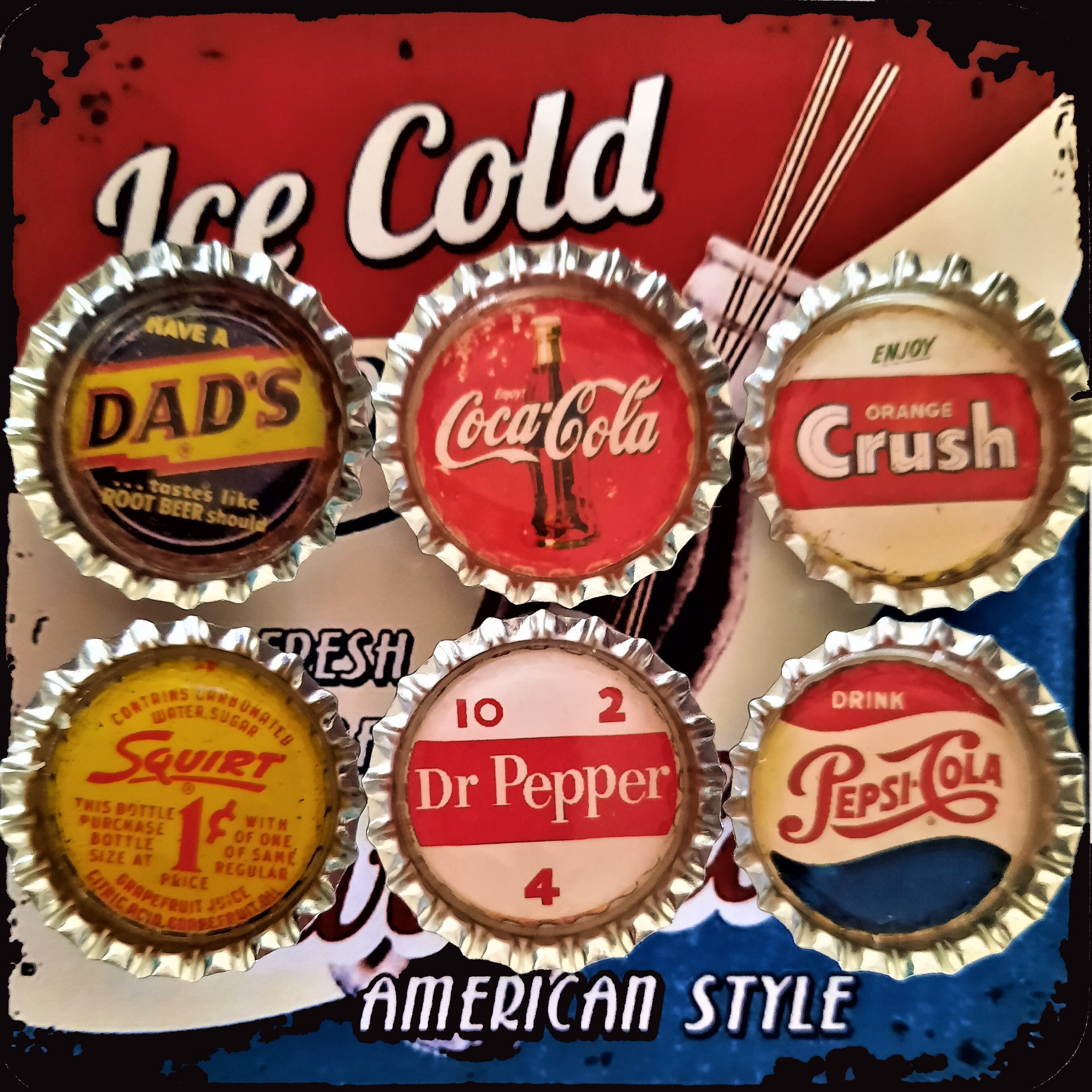 Vintage Bottle Cap Vector