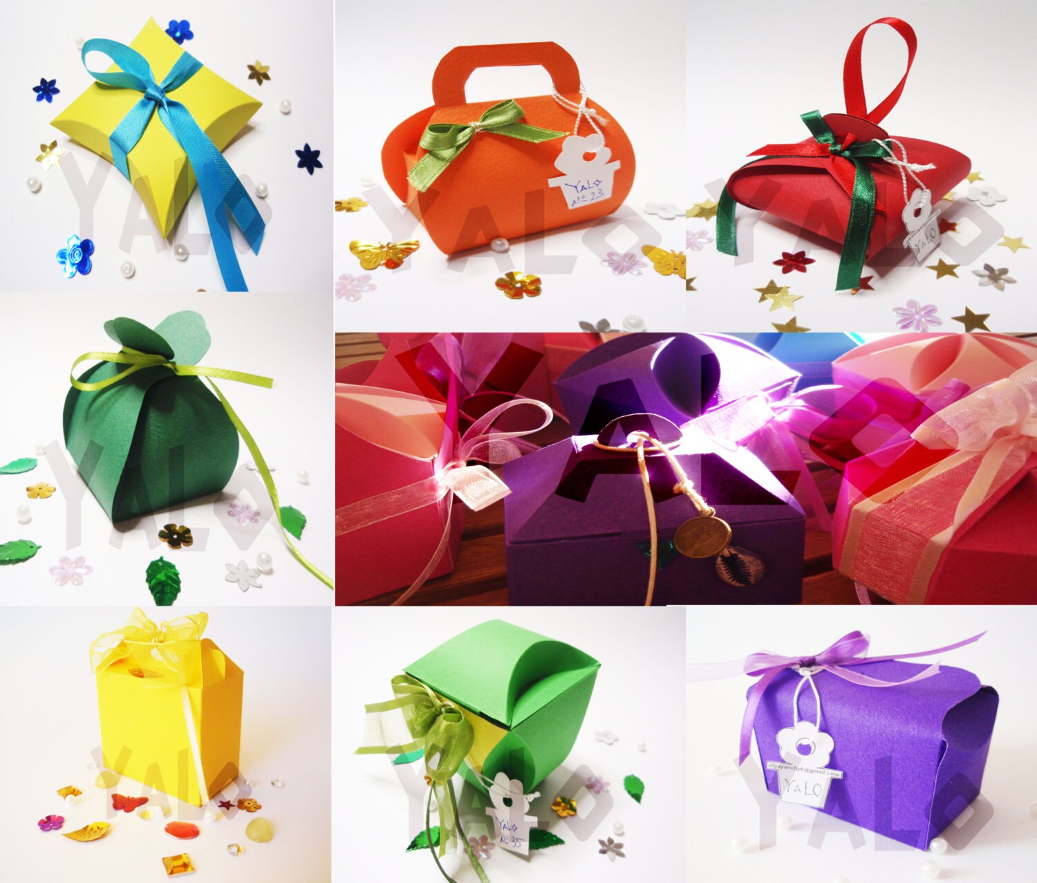 Set of 30 DIY Printable Paper Gift Boxes, JPG Instant Download - Etsy