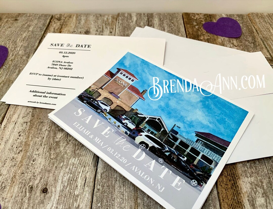 ICONA Avalon Save the Dates NJ Wedded Bliss: Order Your - Etsy