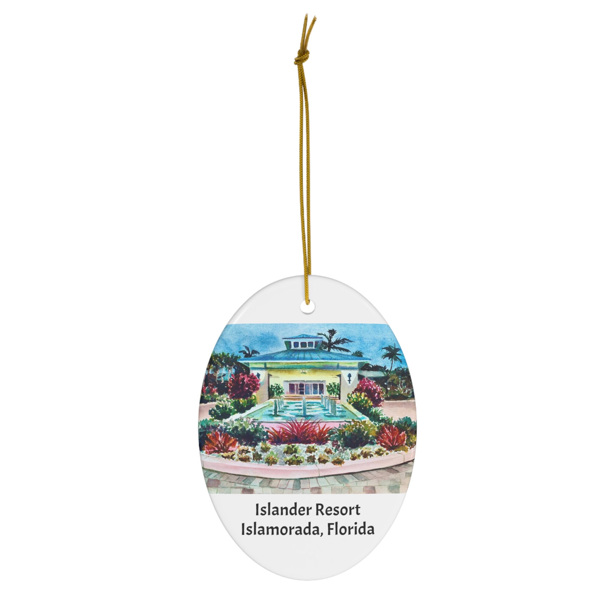 Islander Resort Islamorada FLA Ceramic Ornament: Florida Keys Christmas ...