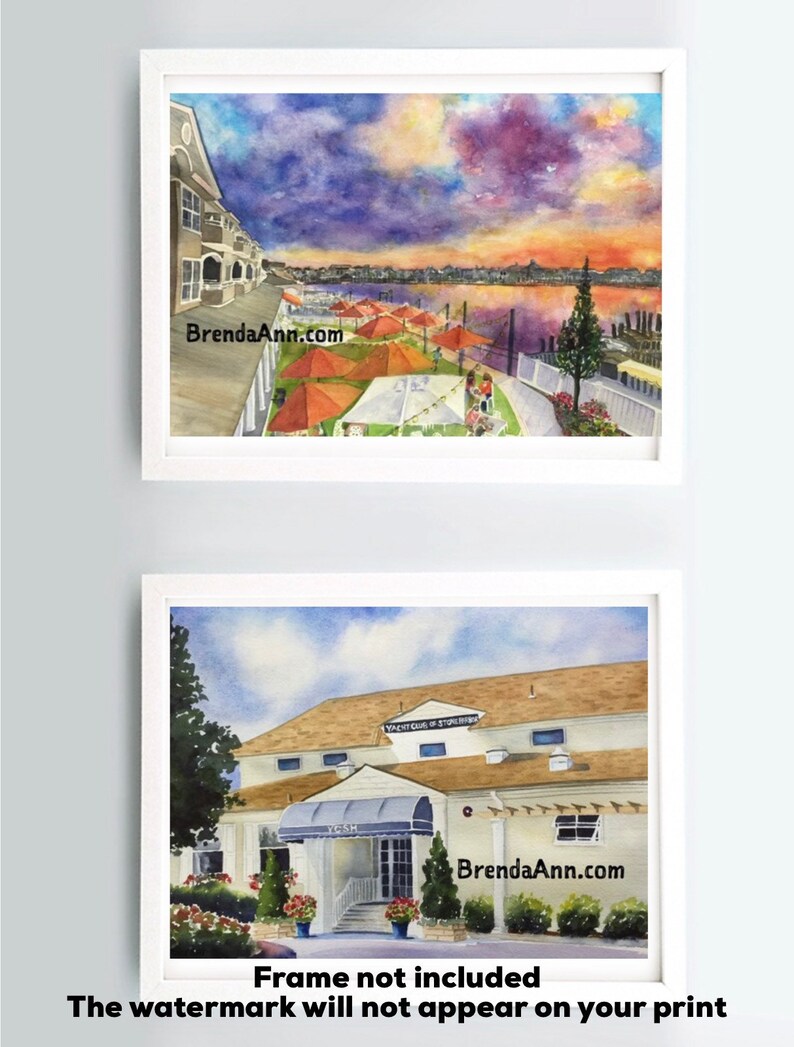 Stone Harbor NJ Watercolor Art: the Reeds at Shelter Haven Lawn ...