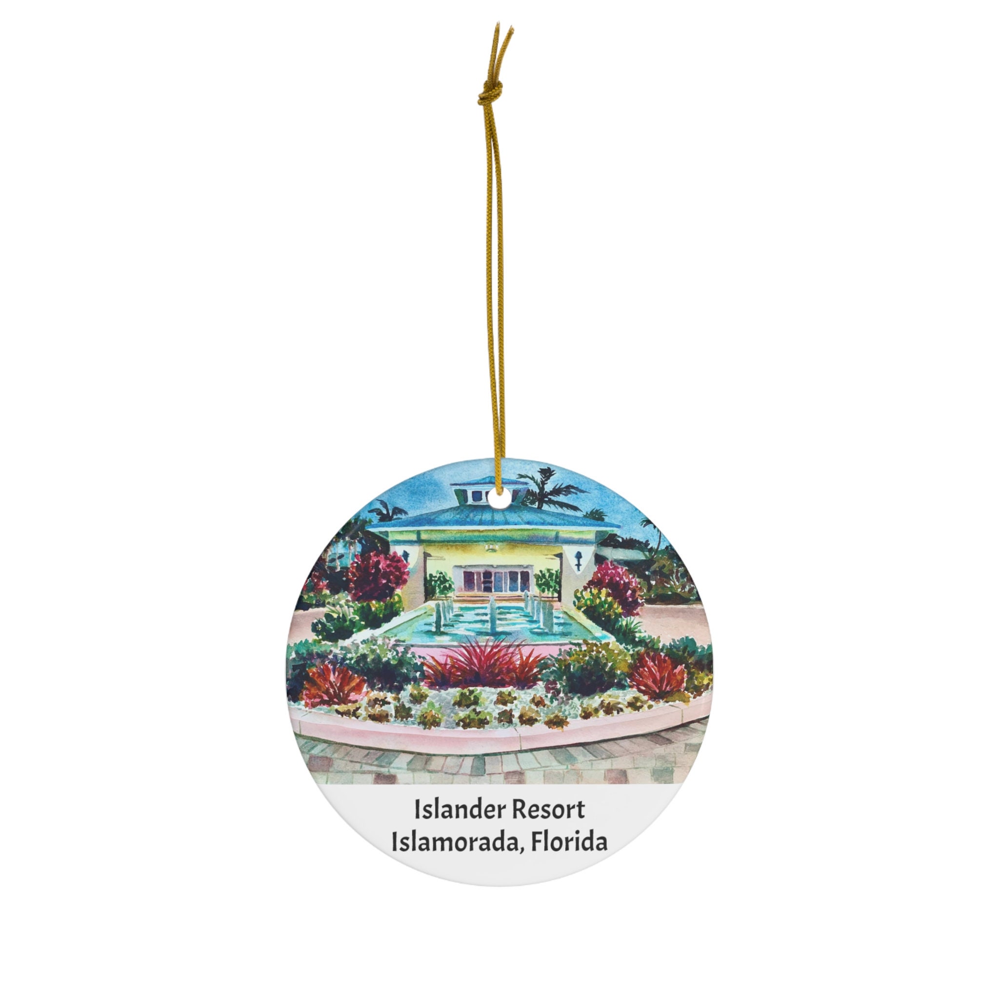 Islander Resort Islamorada FLA Ceramic Ornament: Florida Keys Christmas ...