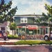 Key West Wall Art of Hemingway Home & Museum Watercolor Print Coastal ...