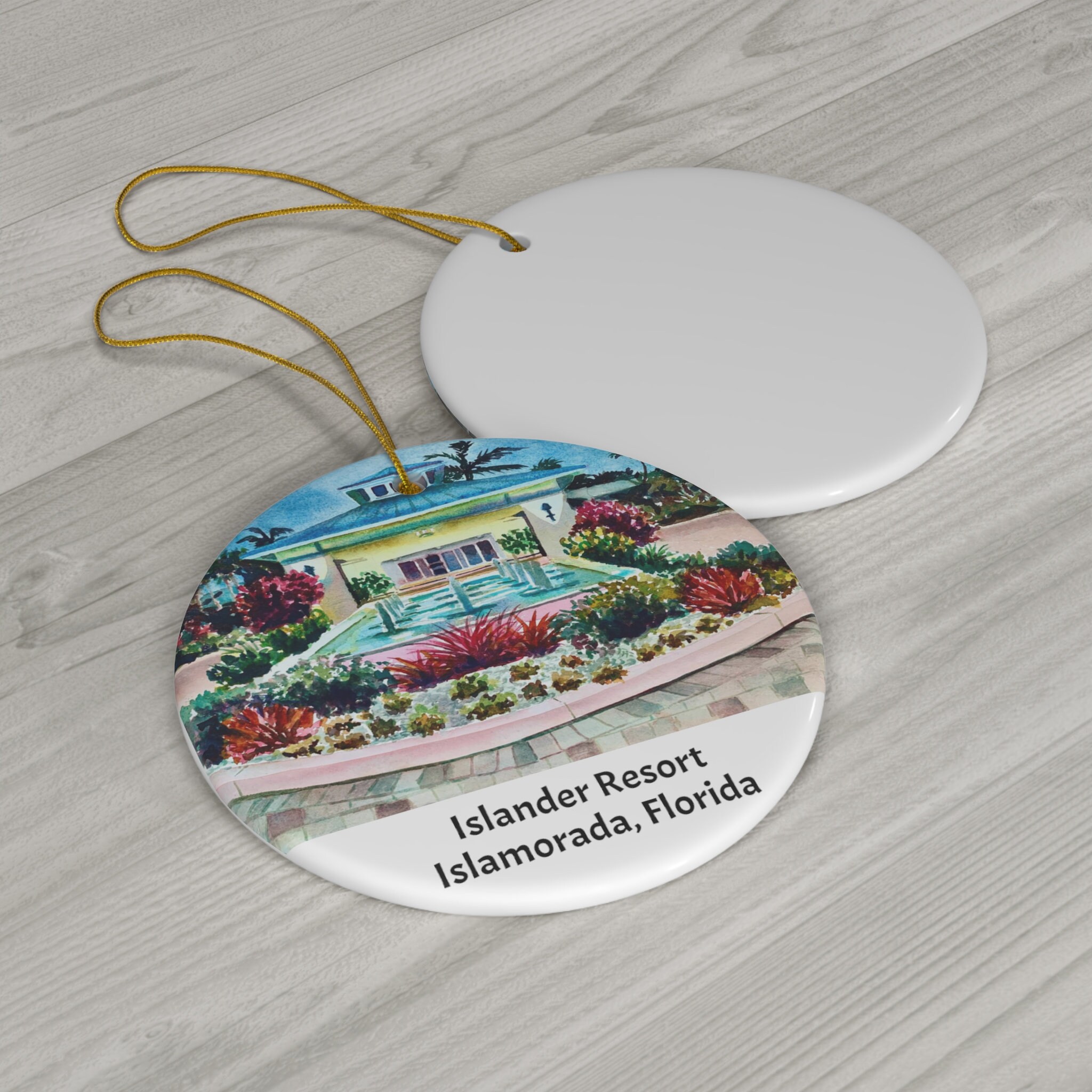 Islander Resort Islamorada FLA Ceramic Ornament: Florida Keys Christmas ...