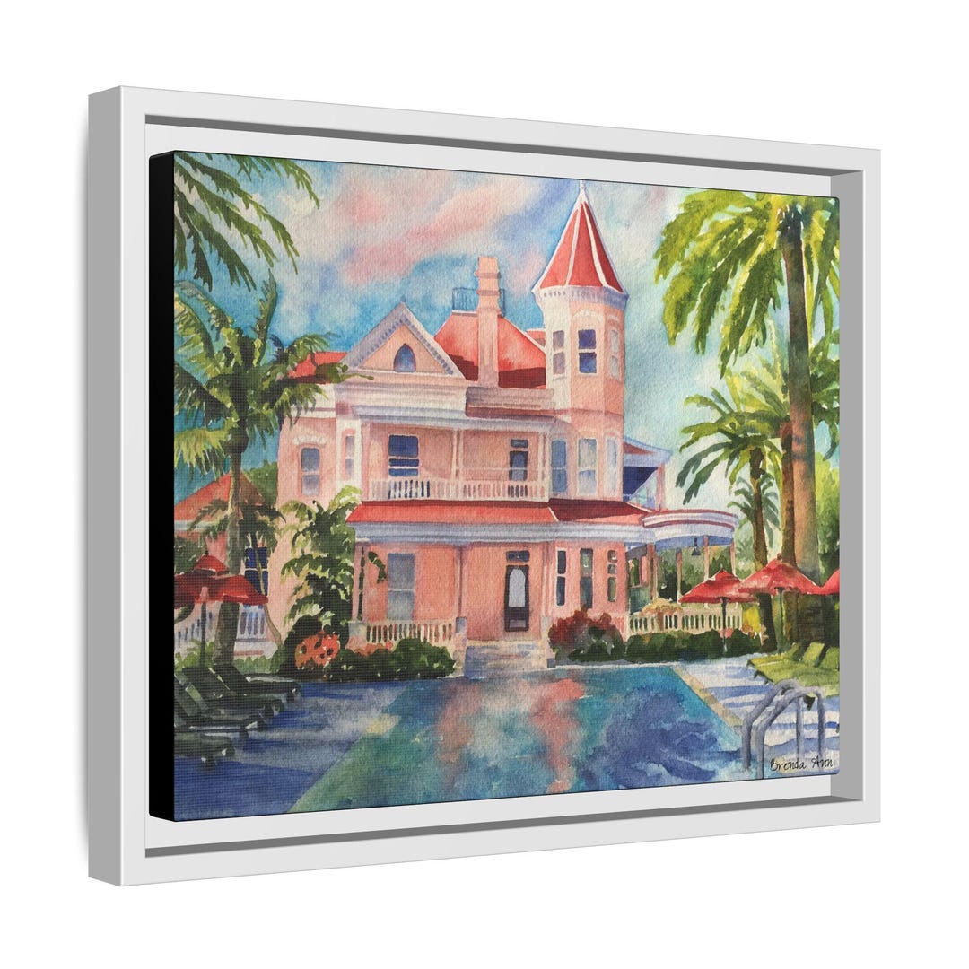 Key West FLA Wall Art: Southernmost House Home Decor Matte Canvas ...