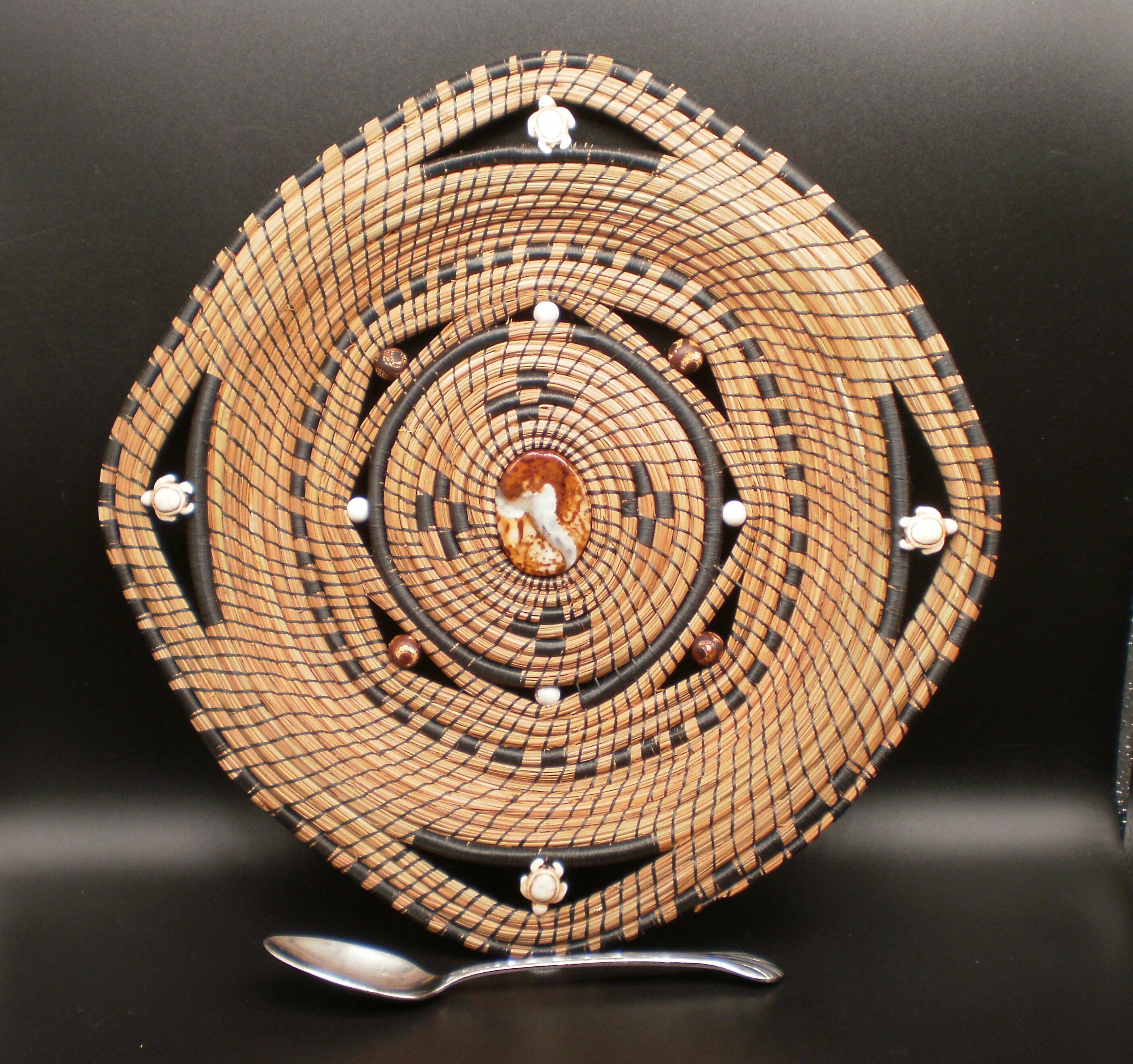 Four Directions of Mother Earth Pine Needle Basket 3023 - Etsy