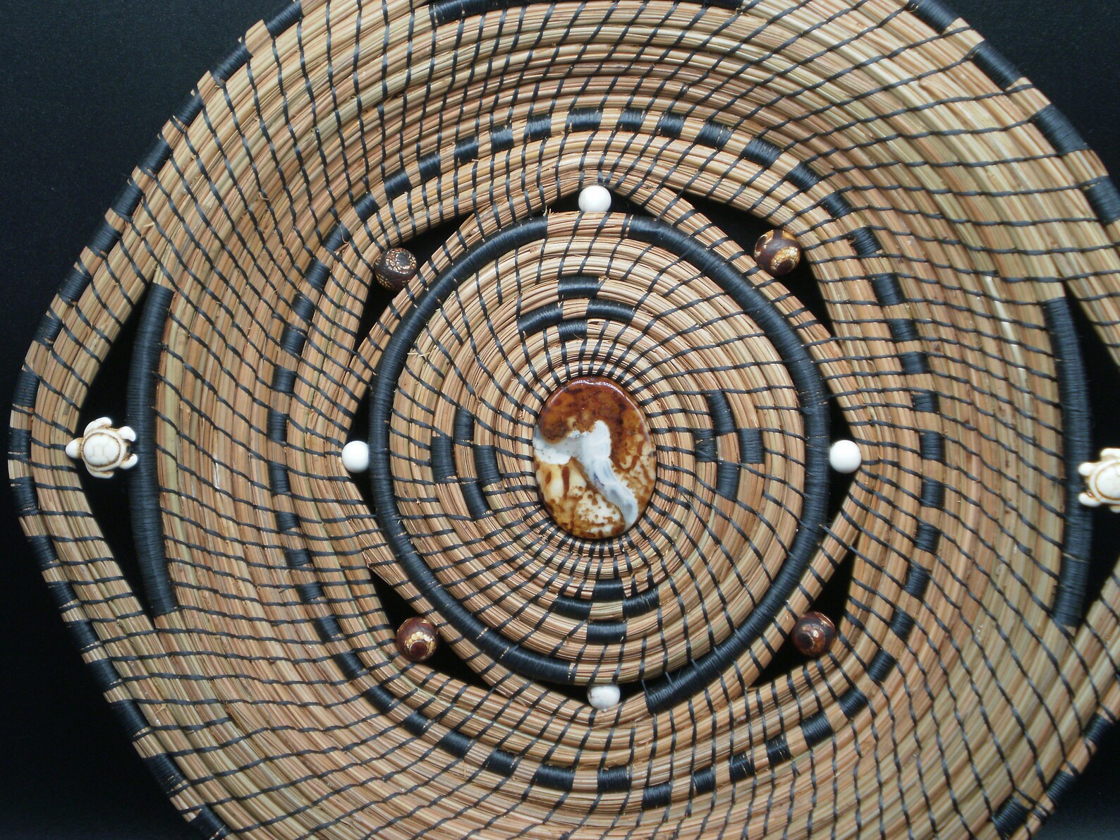 Four Directions of Mother Earth Pine Needle Basket 3023 - Etsy