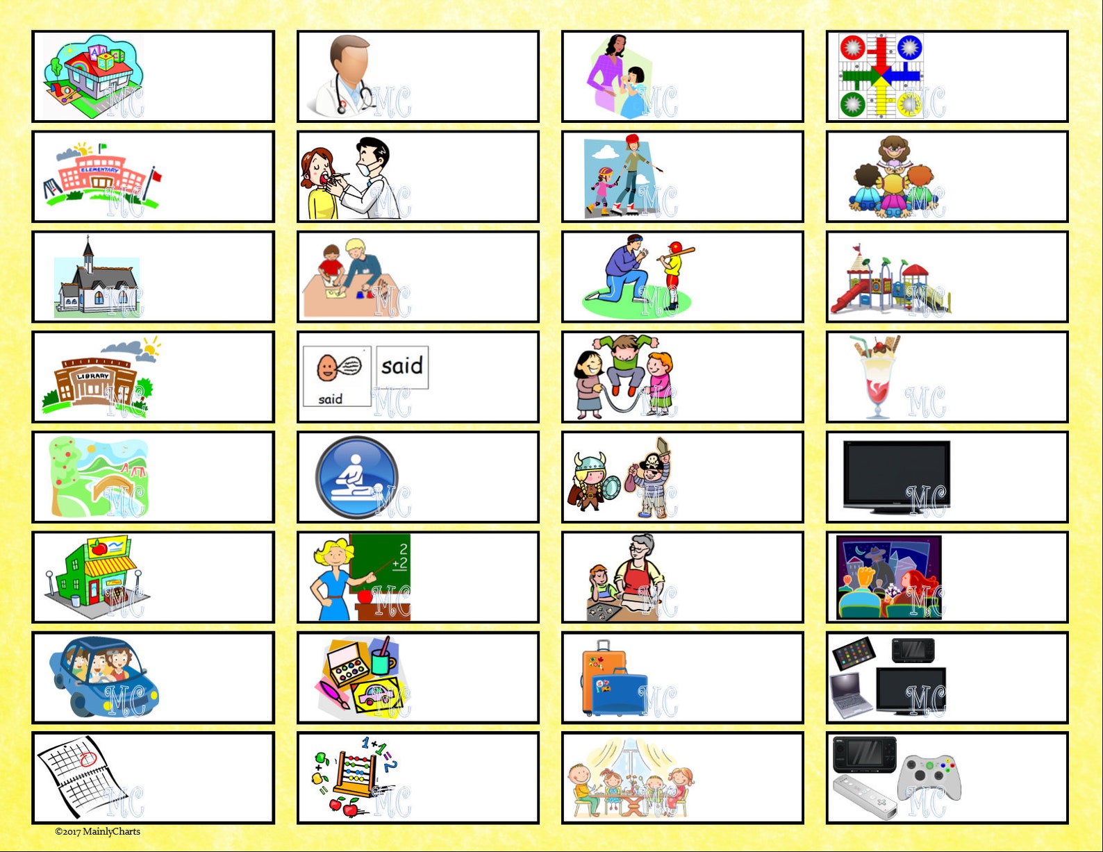 32 Illustrated Chores. Set 6: Activities and Rewards A4 & - Etsy