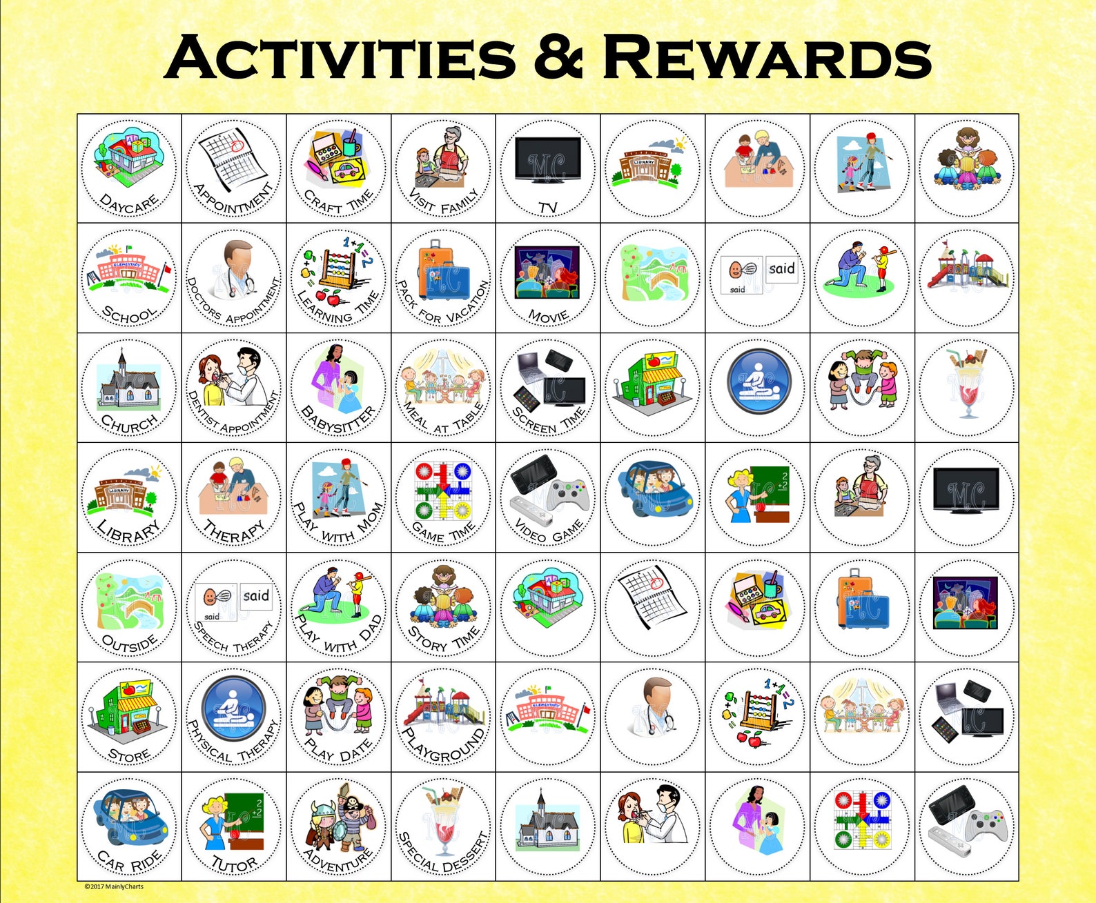 DIY Chore Magnets. All 6 Sets of Chores Behaviors and - Etsy