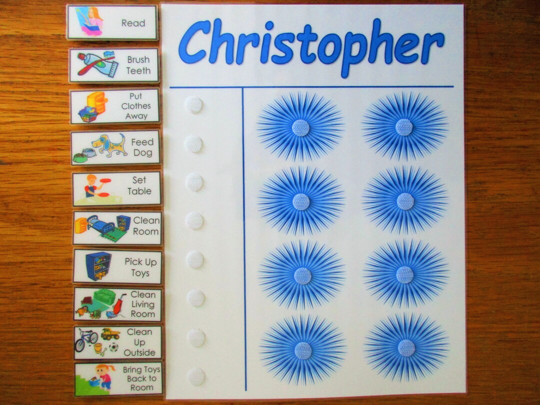 To Do List Chore Chart. Shipped! Your Choice of 10 Chores, Name and ...