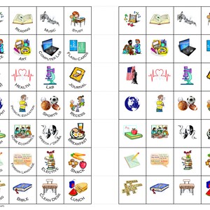 28 School Themed Tasks Plus Chart, Use to Create Your Own Homeschool ...