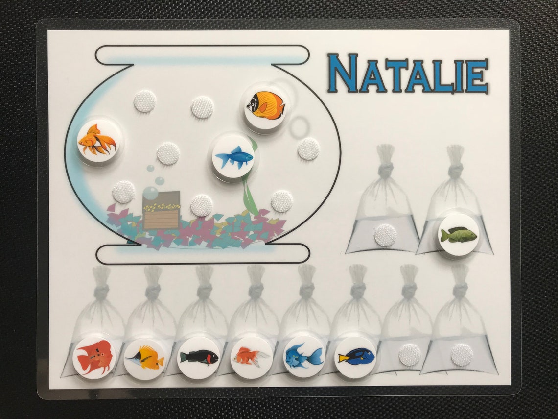 Behavior Reward Chart Fish Bowl. Shipped Assembled. Incentive Set Goal ...